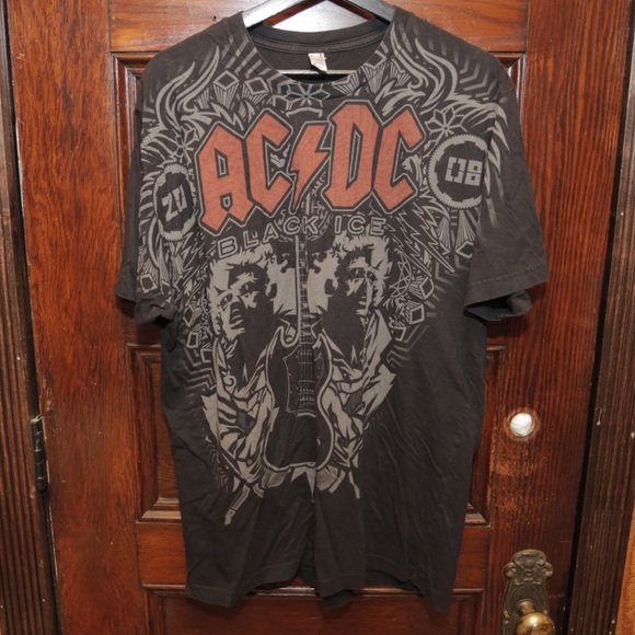 Tultex | Shirts | Vintage Acdc Black Ice Shirt | Poshmark
